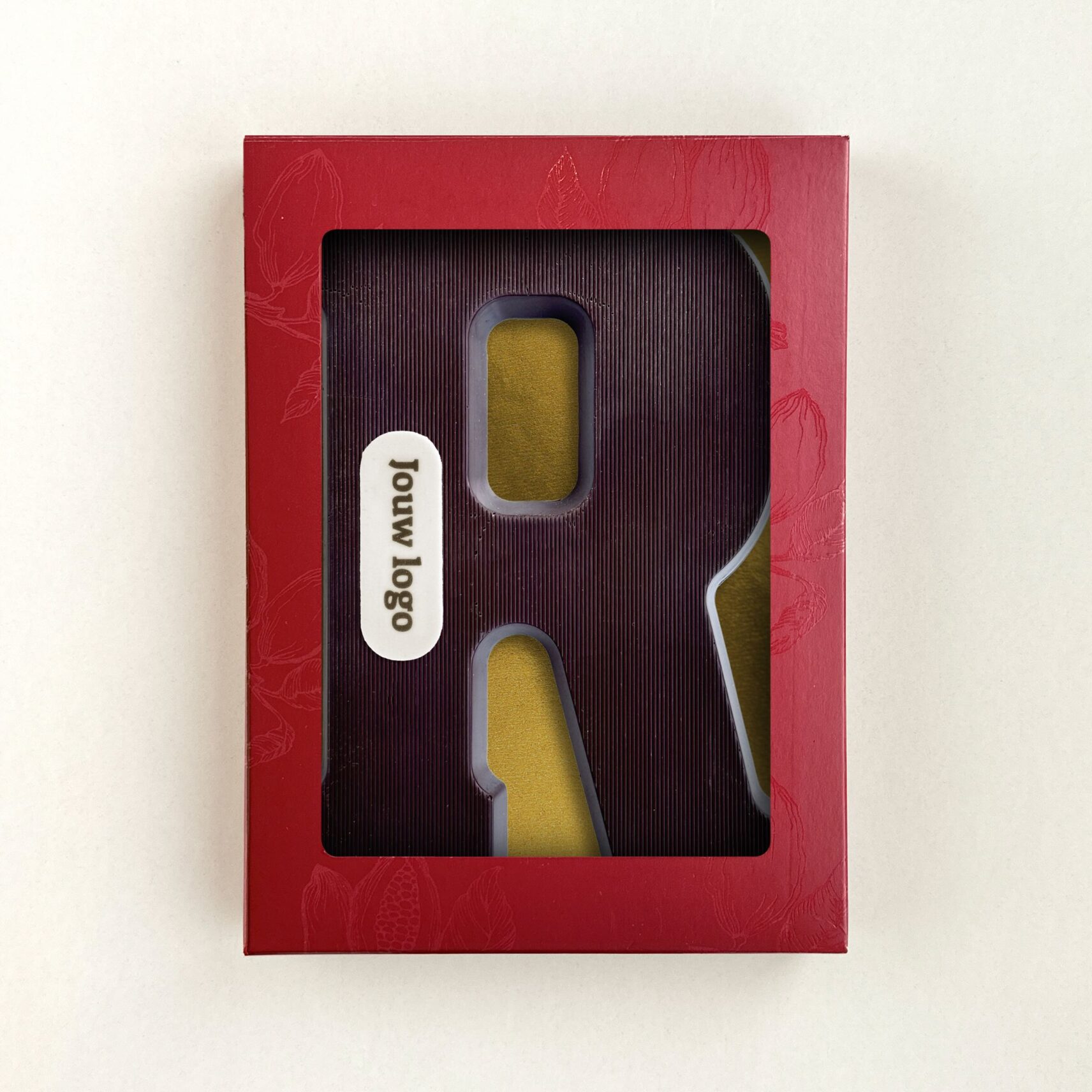 Chocoladeletter R puur met logo 205g